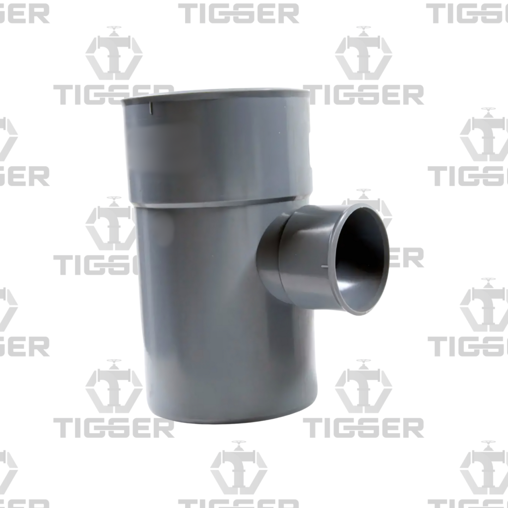 TEE CON REDUCCIÓN SIMPLE DS PVC - TIGGER